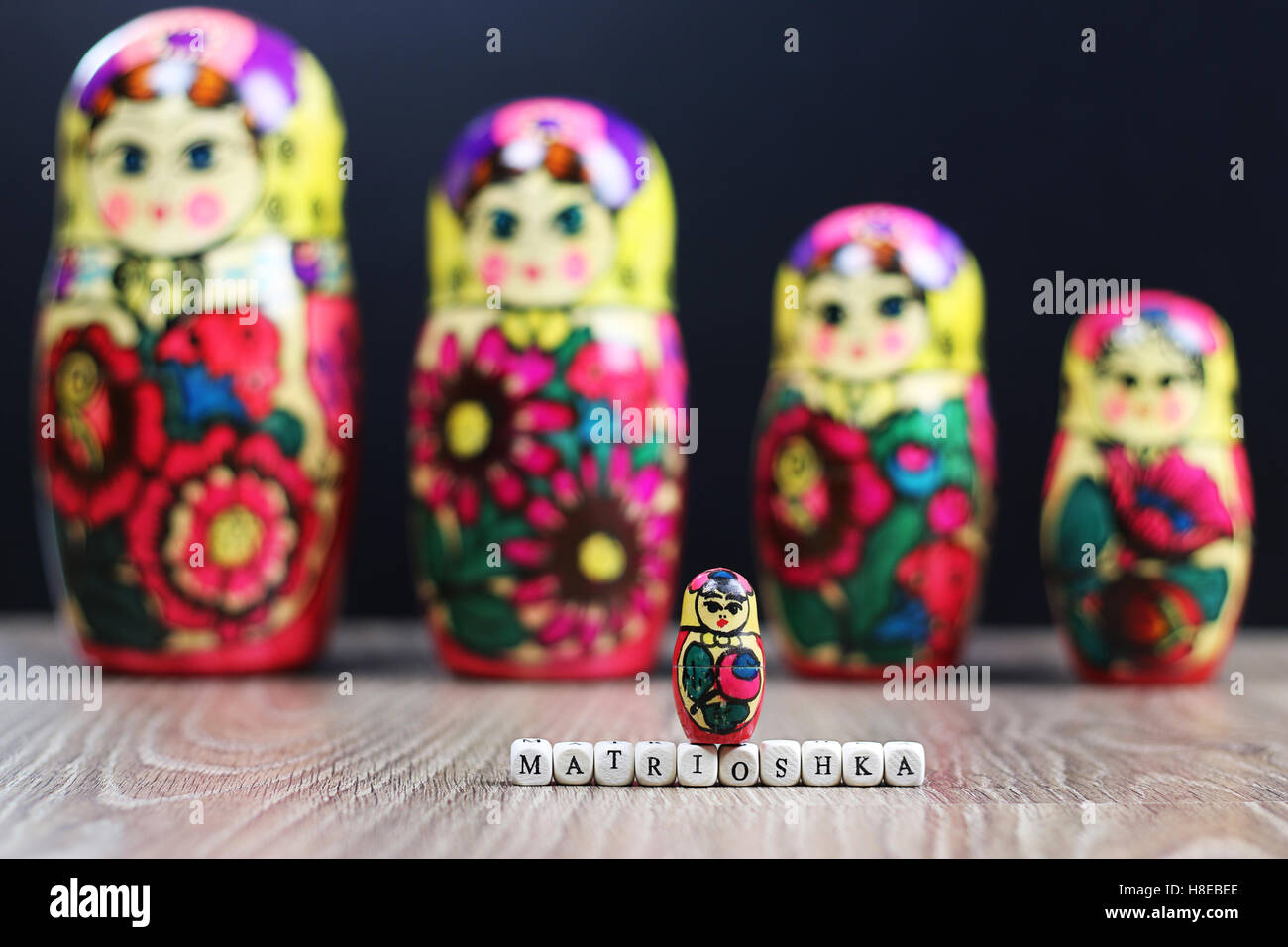 matryoshka different patterns Stock Photo - Alamy