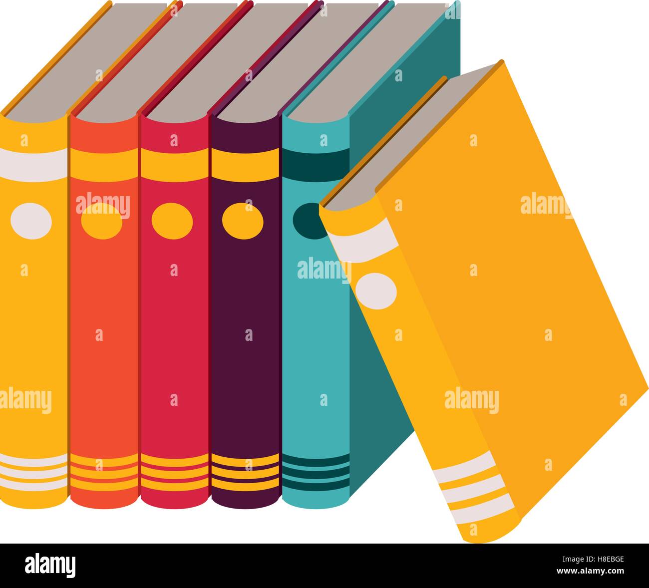 academic book icon over white background. Learning knowledge and ...