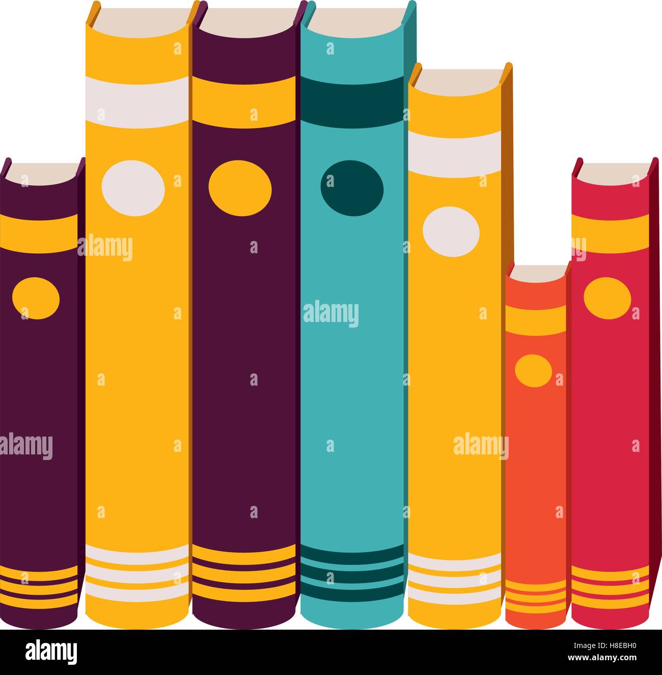 academic book icon over white background. Learning knowledge and ...