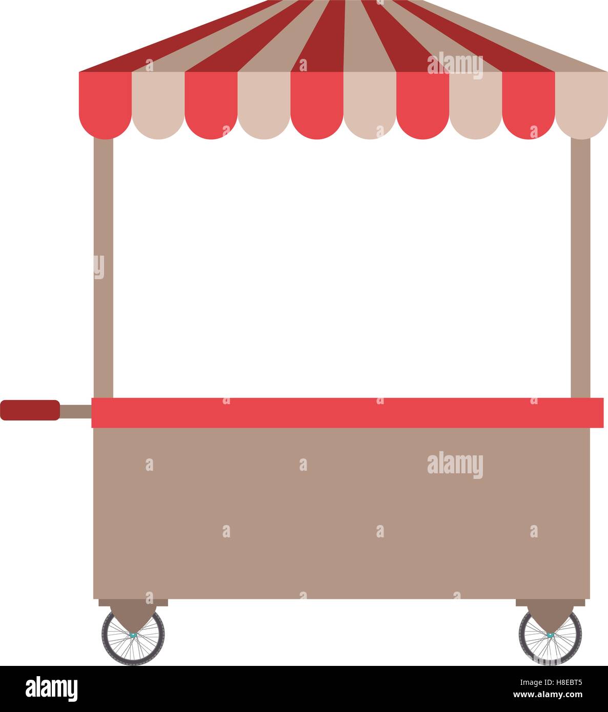 food cart icon over white background. street business design. vector ...