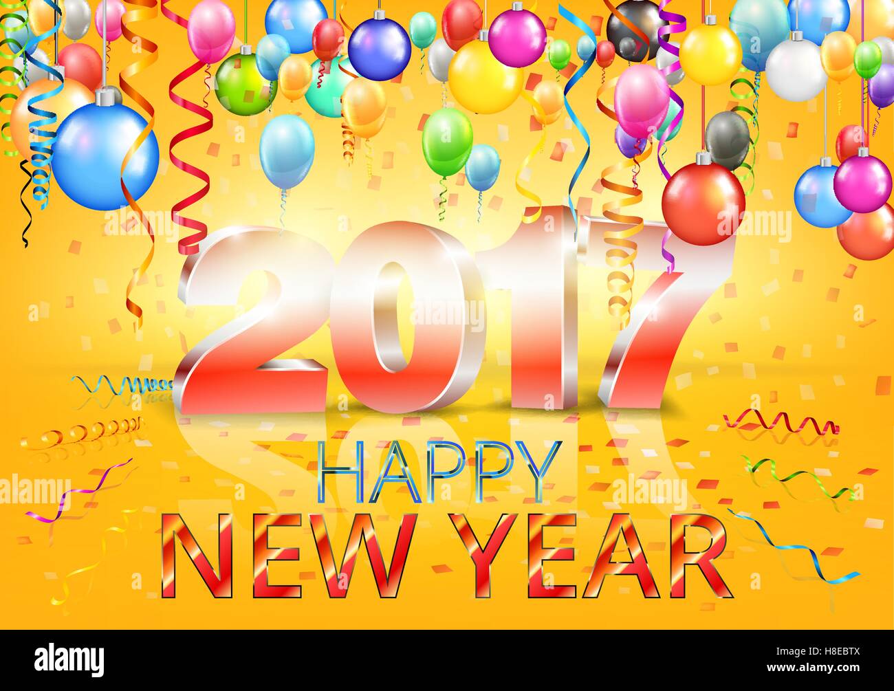 Happy New Year Stock Vector Image & Art - Alamy