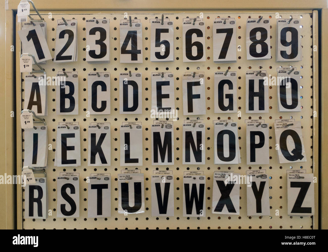 Stick on letters hi-res stock photography and images - Alamy