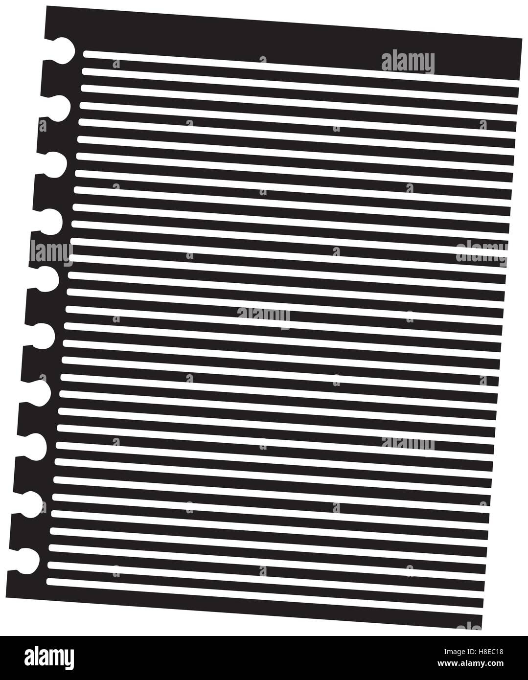 notebook page icon image vector illustration design Stock Vector Image ...