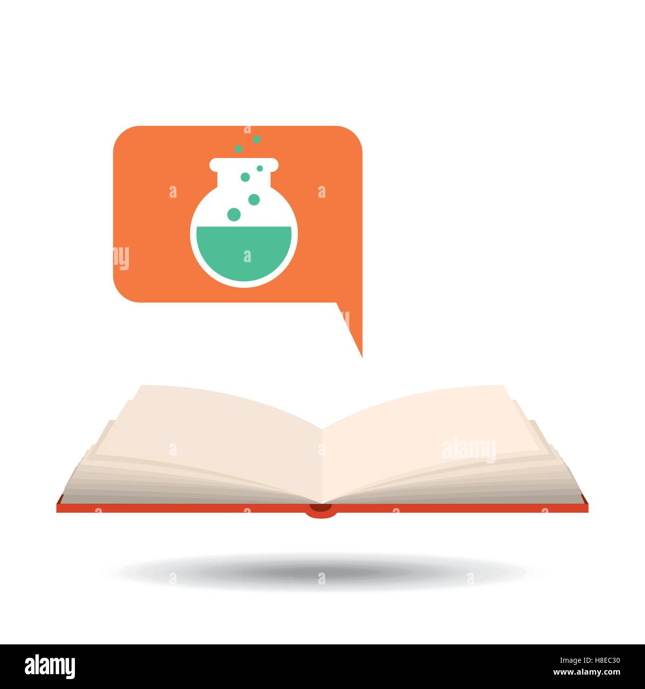 book open test tube concept school graphic vector illustration eps 10 ...