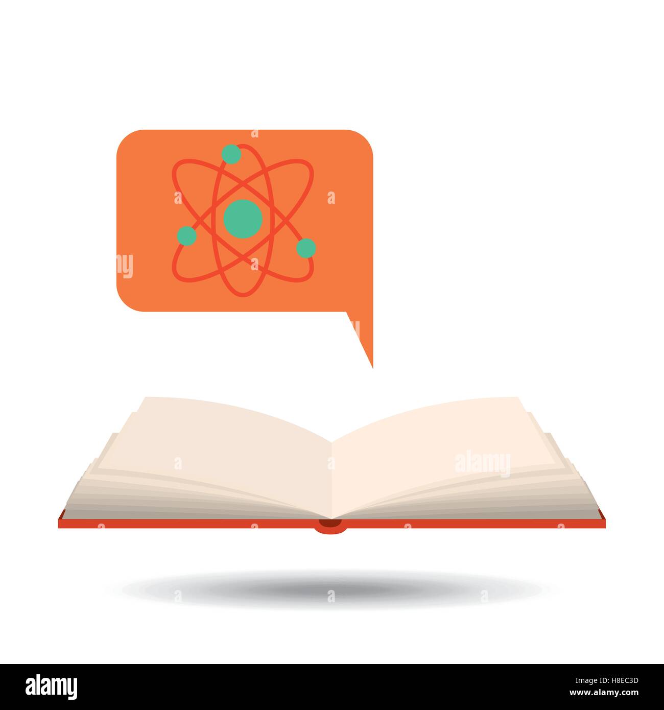 book open chemistry concept school graphic vector illustration eps 10 ...