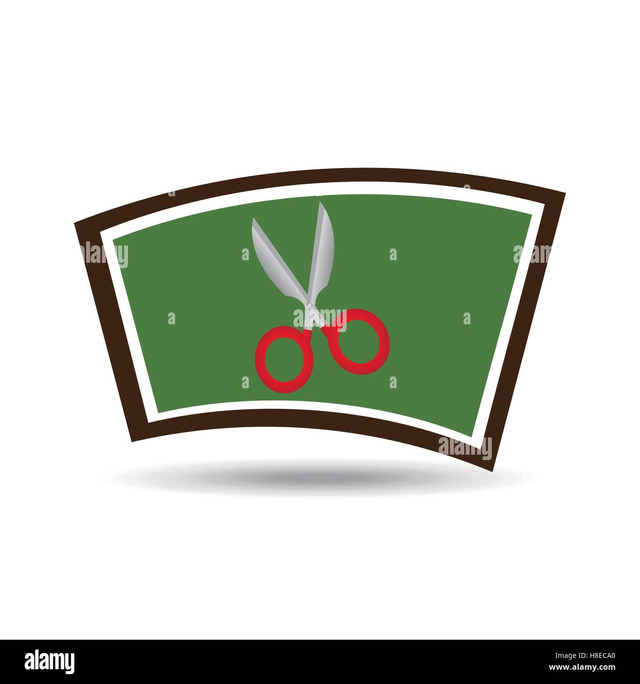 school board icon scissors design vector illustration eps 10 Stock ...