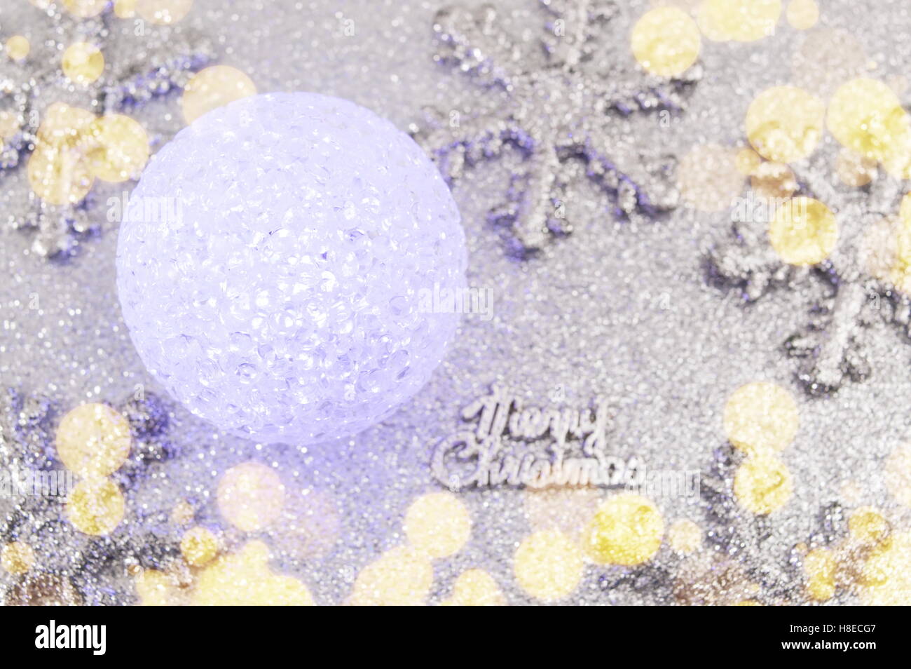Christmas ball ornament with snowflake decoration Stock Photo - Alamy