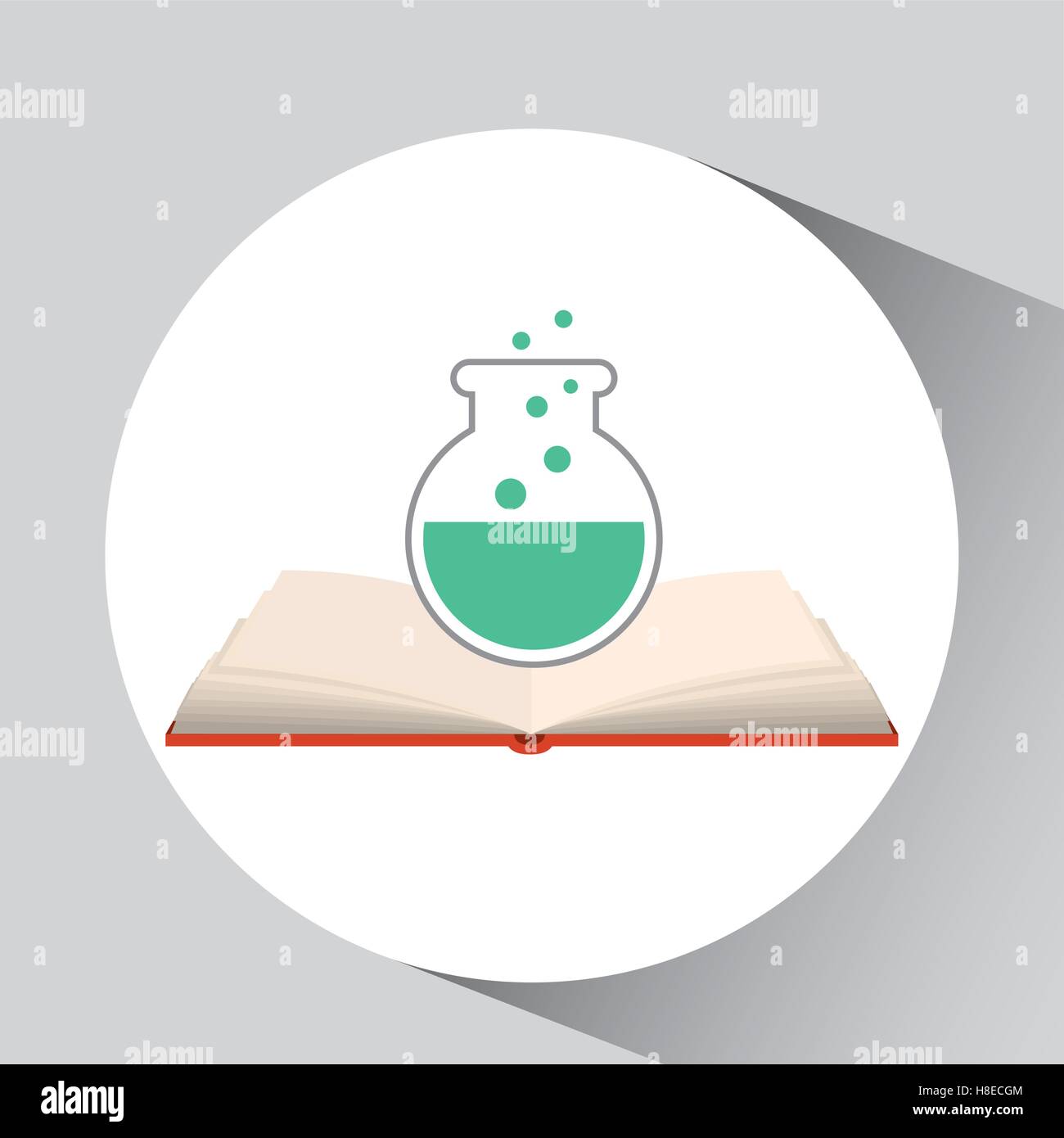 book open test tube concept school graphic vector illustration eps 10 ...