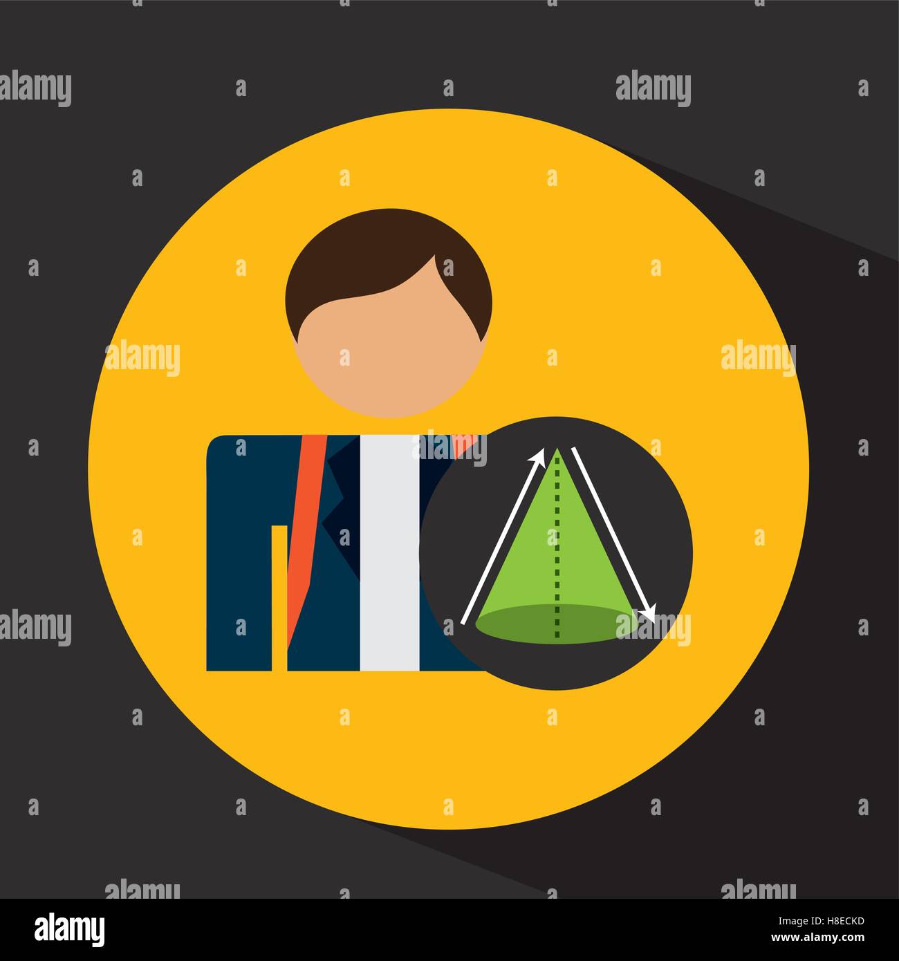 student uniform school geometri triangle design vector illustration eps ...