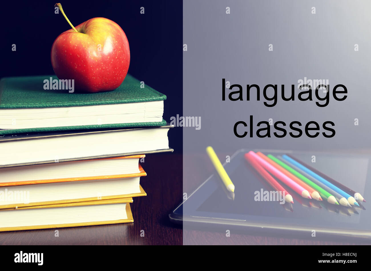 Text books library alphabet letters hi-res stock photography and images - Alamy