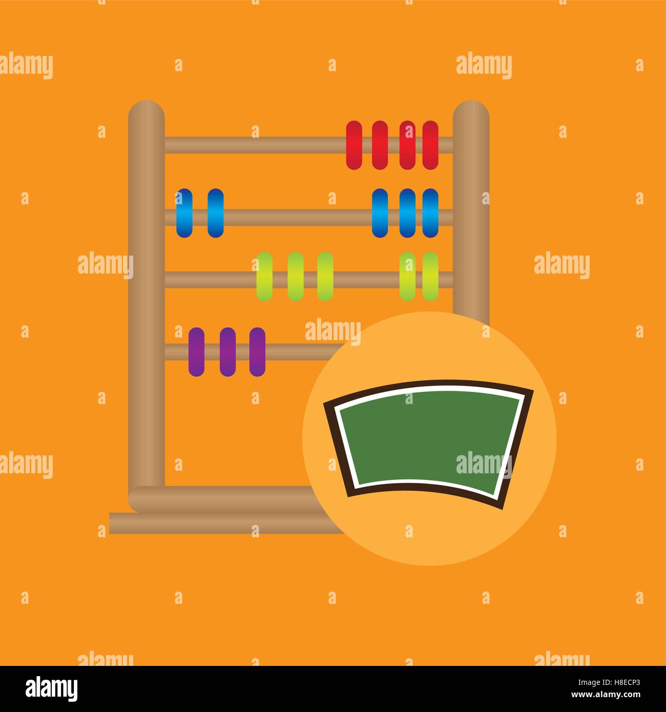 blackboard school icon abacus vector illustration eps 10 Stock Vector ...