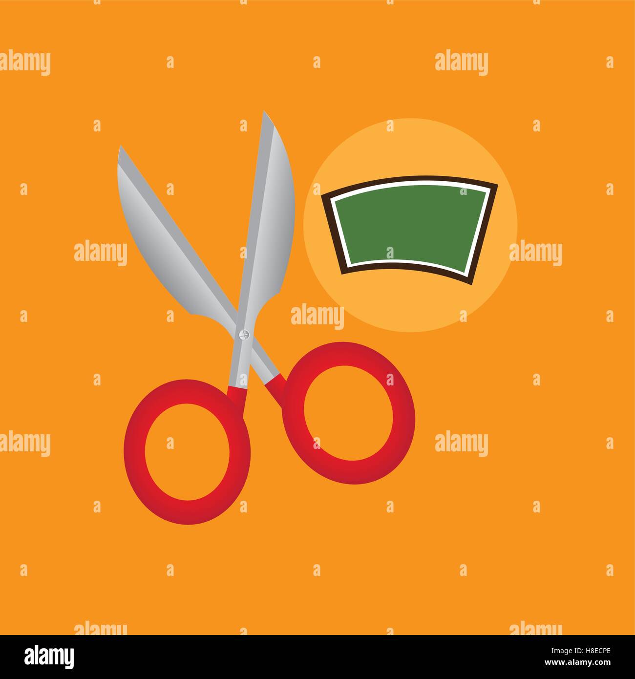school board icon scissors design vector illustration eps 10 Stock ...