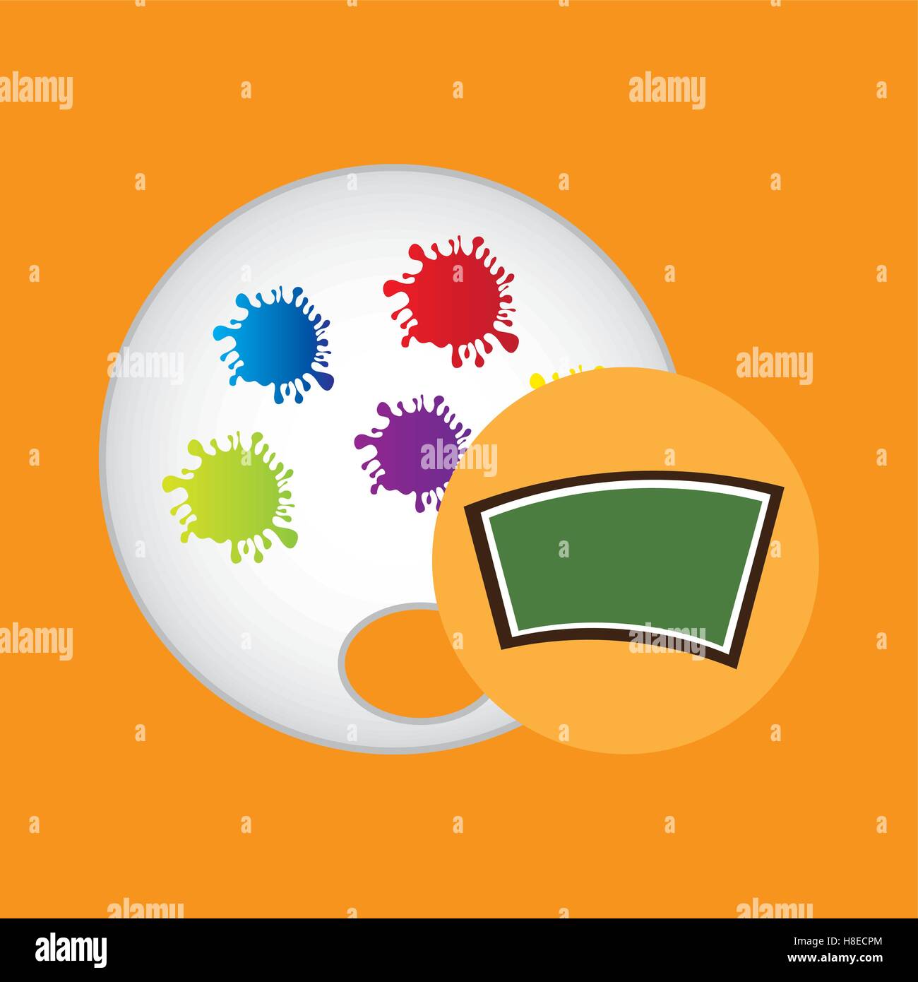 school board icon palette colors design vector illustration eps 10 ...