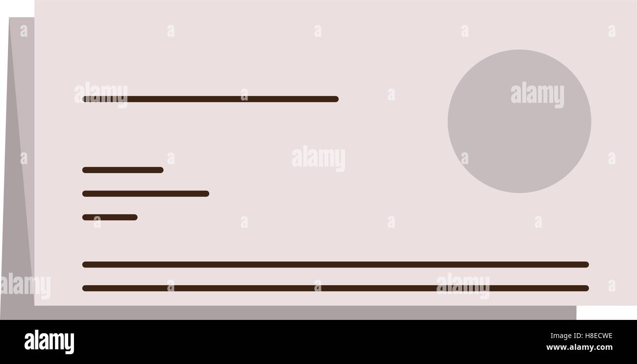 paper page with a letter over white background. vector illustration ...