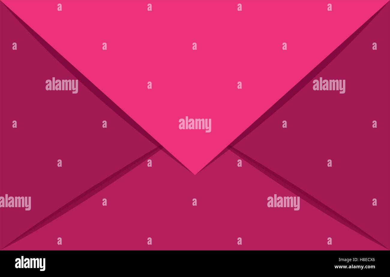 pink envelope mail icon over white background. vector illustration ...