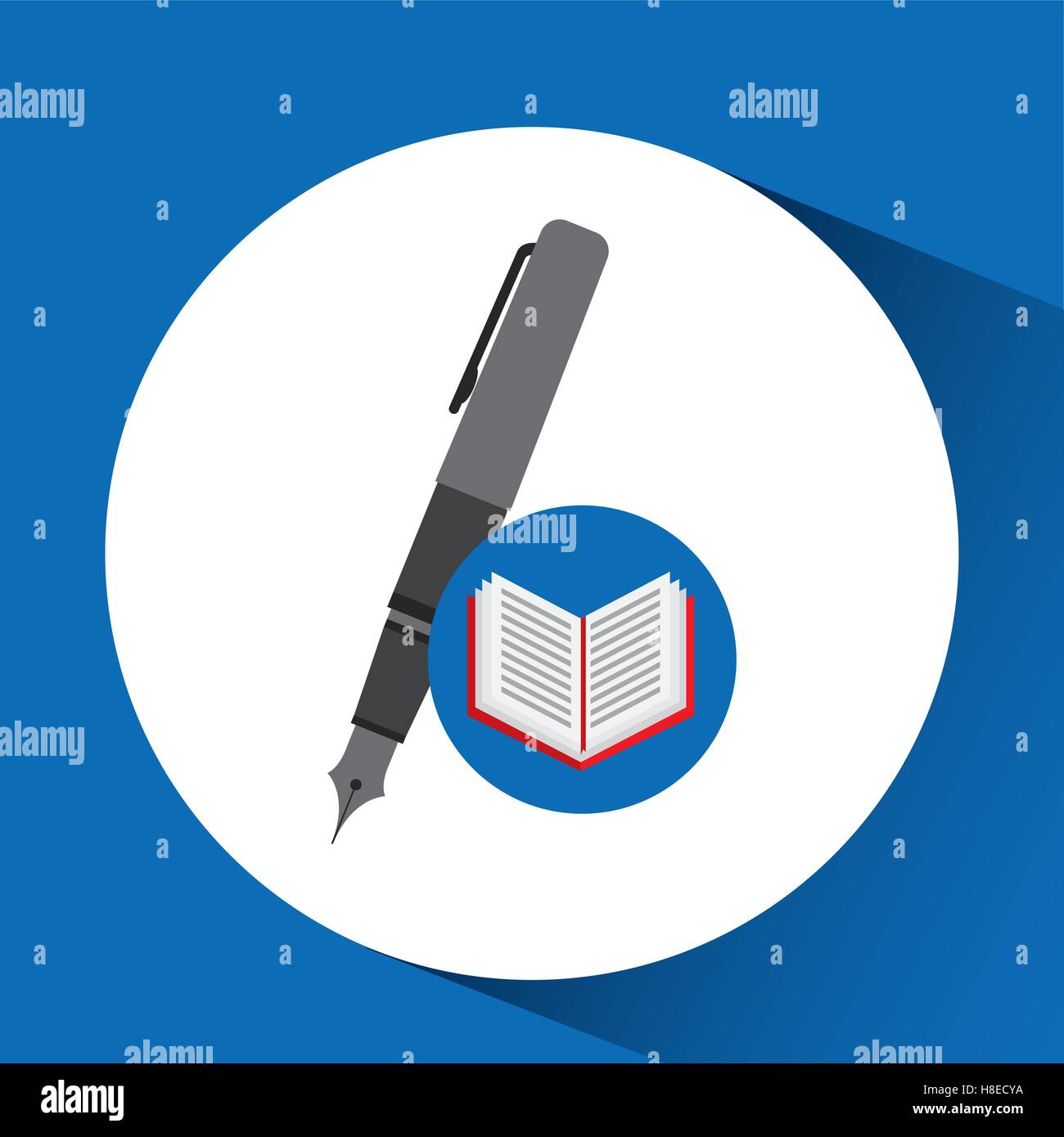 concept school book pen vector illustration eps 10 Stock Vector Image ...