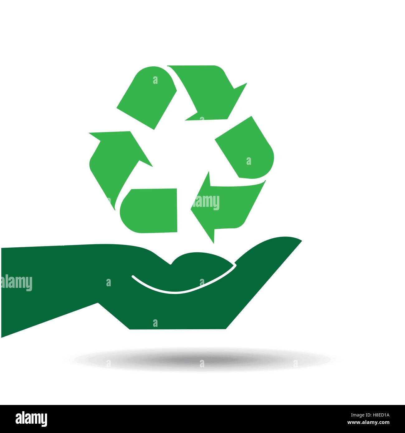 recycle symbol hands holding design icon vector illustration eps 10 ...