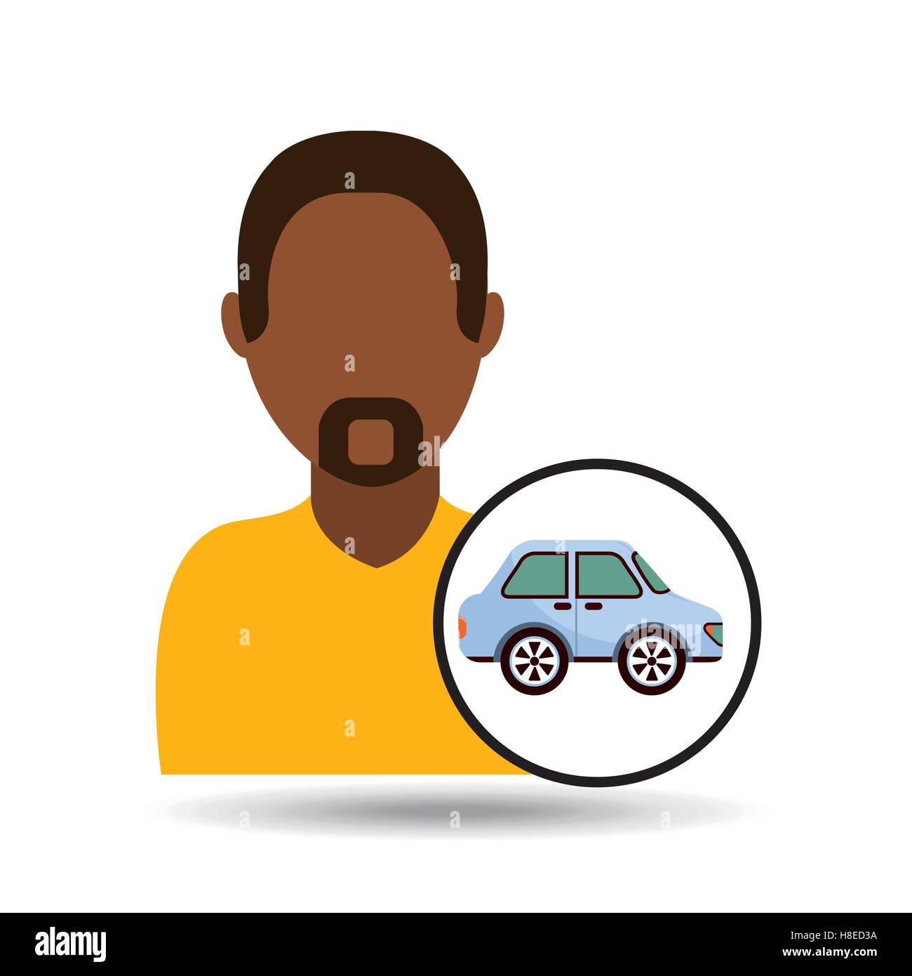 man icon car design vector illustration eps 10 Stock Vector Image & Art ...