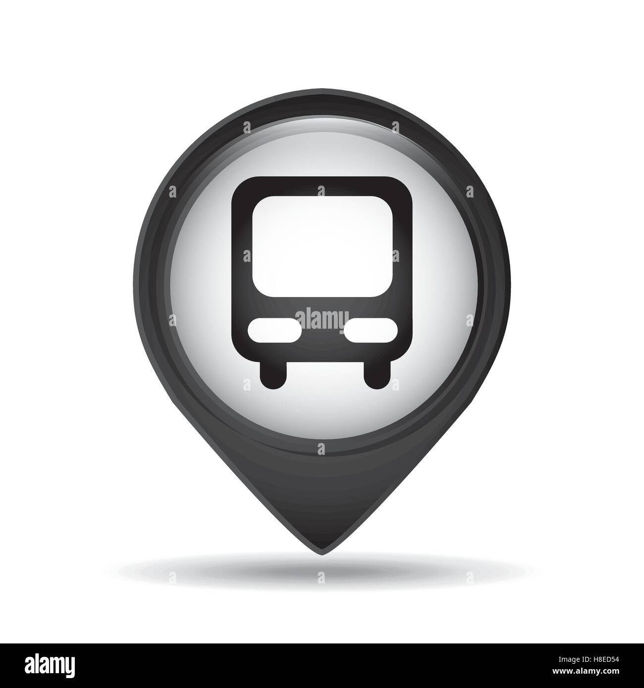 symbol bus icon pin vector illustration eps 10 Stock Vector Image & Art ...