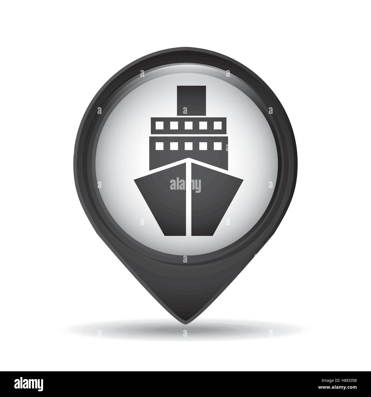 Sailing route map Stock Vector Images - Alamy