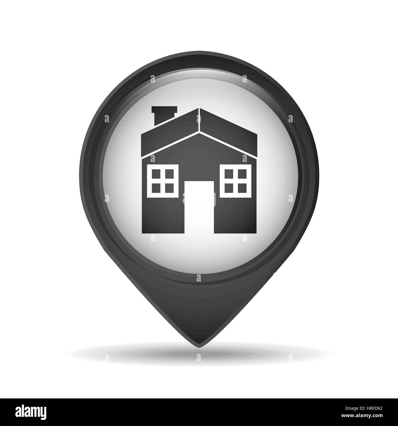 symbol house pin map icon design vector illustration eps 10 Stock ...