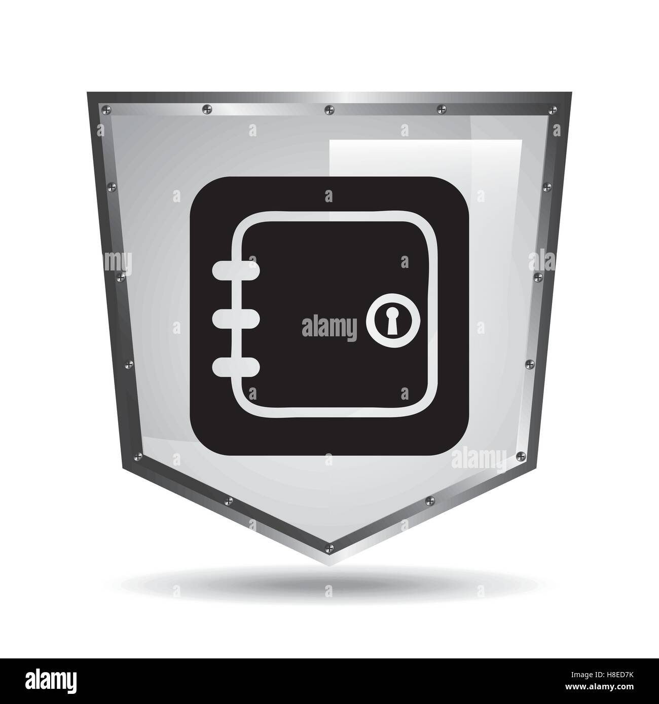 symbol box safety shield steel icon vector illustration eps 10 Stock ...