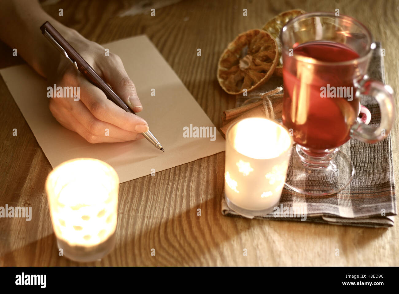 hand writing Christmas Stock Photo - Alamy