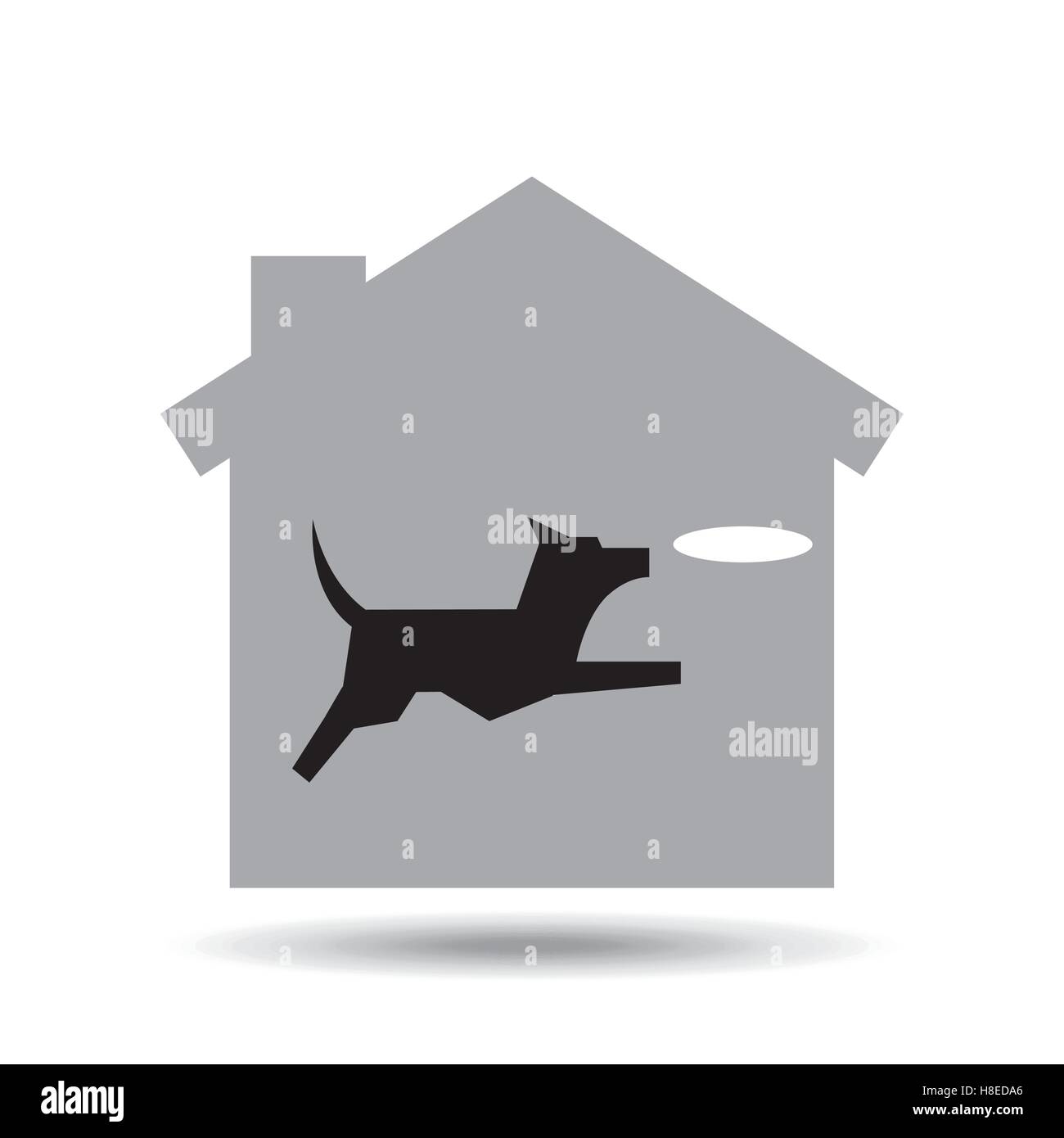 dog playing palte icon vector illustration eps 10 Stock Vector Image ...