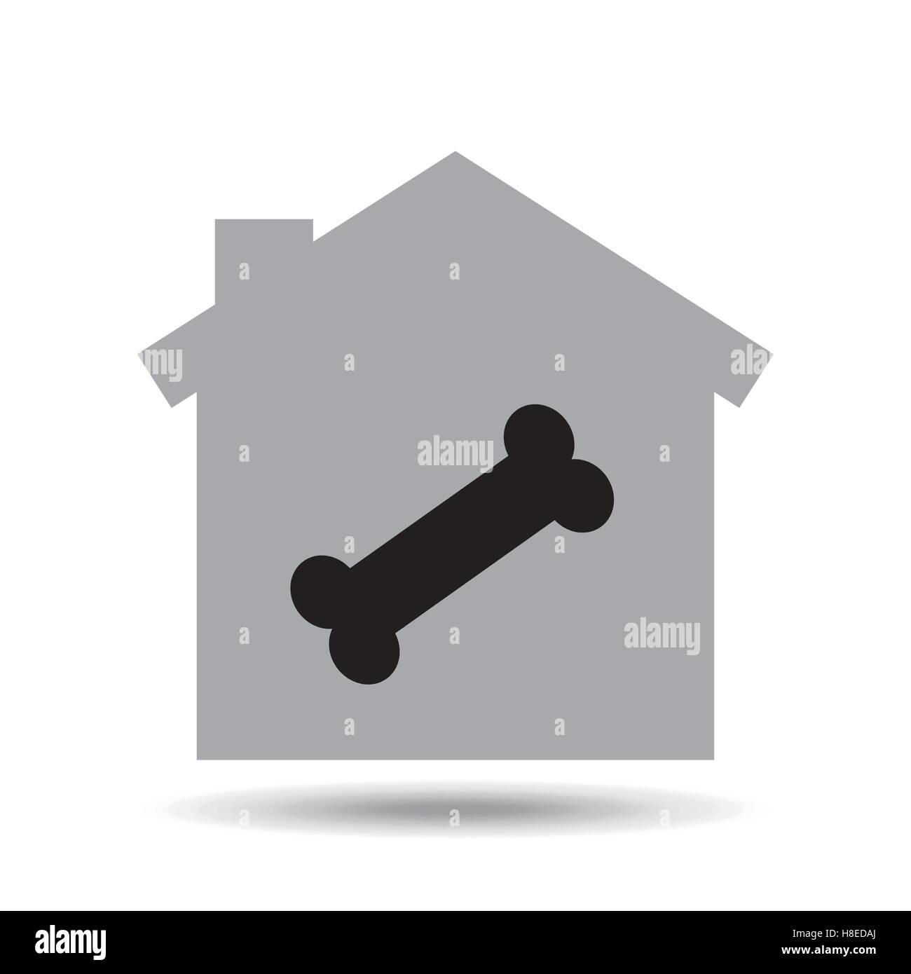 bone food dog pet home vector illustration eps 10 Stock Vector Image ...