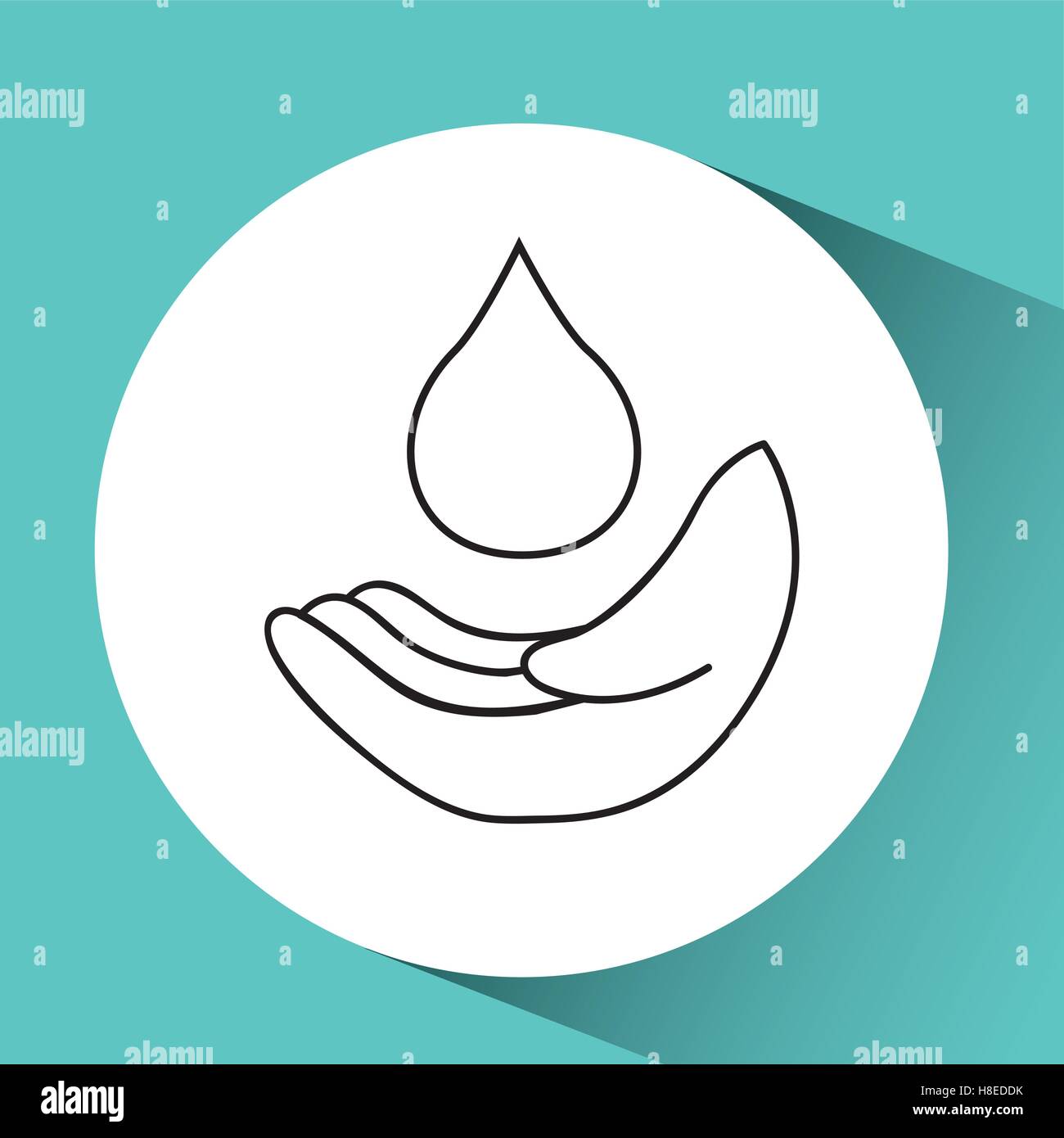hand holding drop water icon vector illustration eps 10 Stock Vector ...