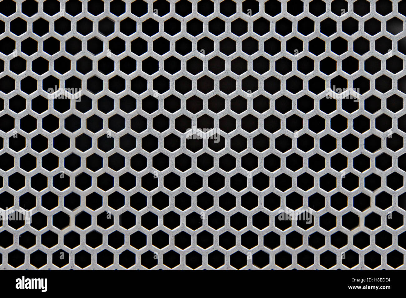 Silver metal shaped like a honeycomb for design background Stock Photo ...