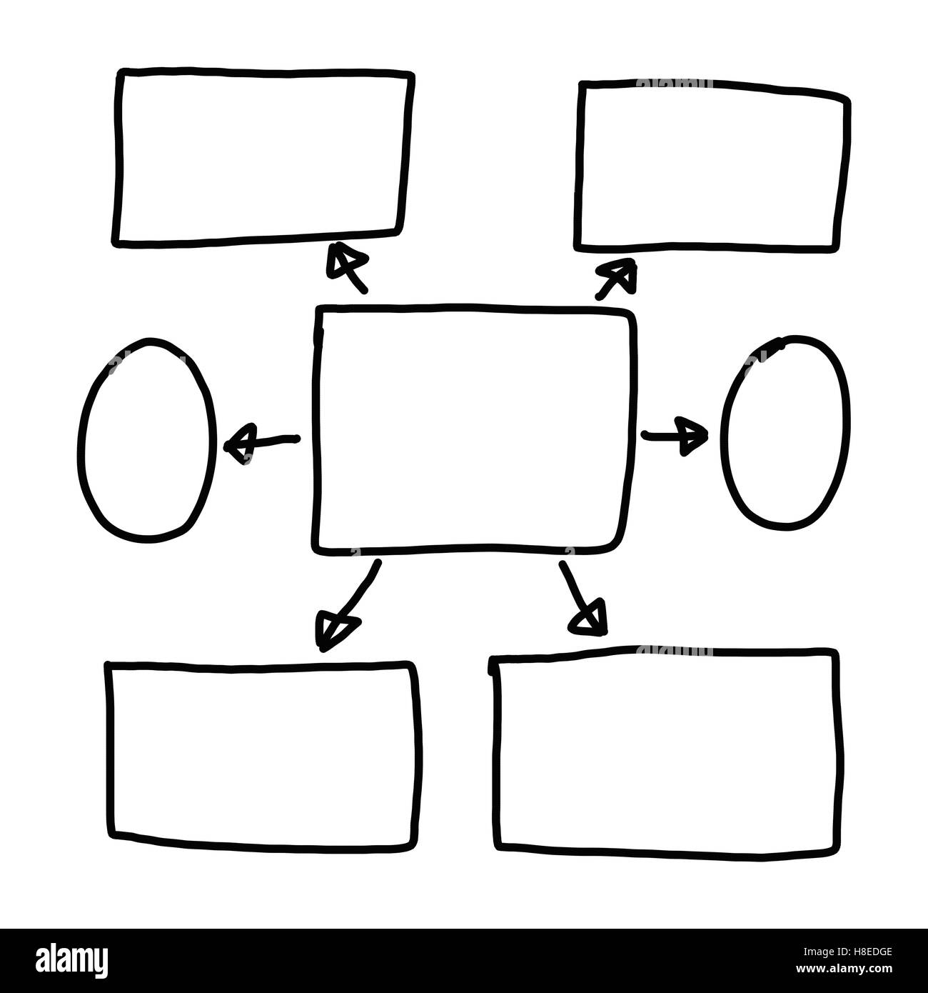 Hand drawn a graphics symbols geometric shapes graph to input ...