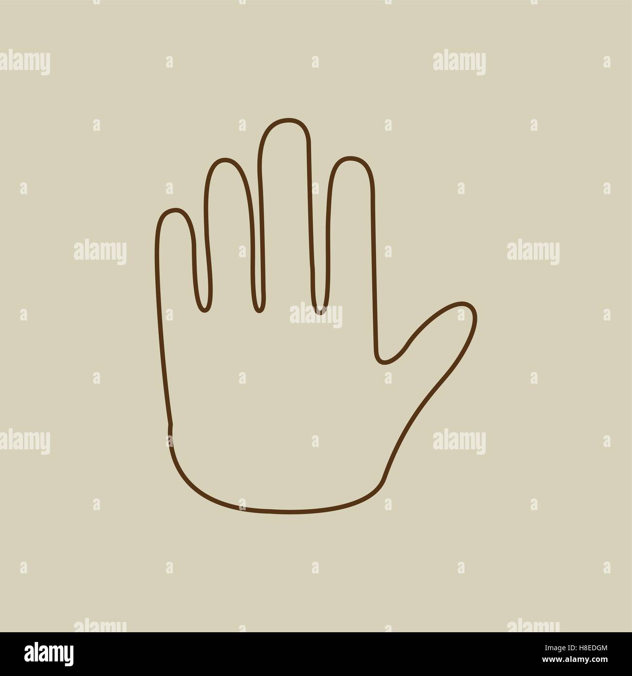 hand gesture greeting icon vector illustration eps 10 Stock Vector ...