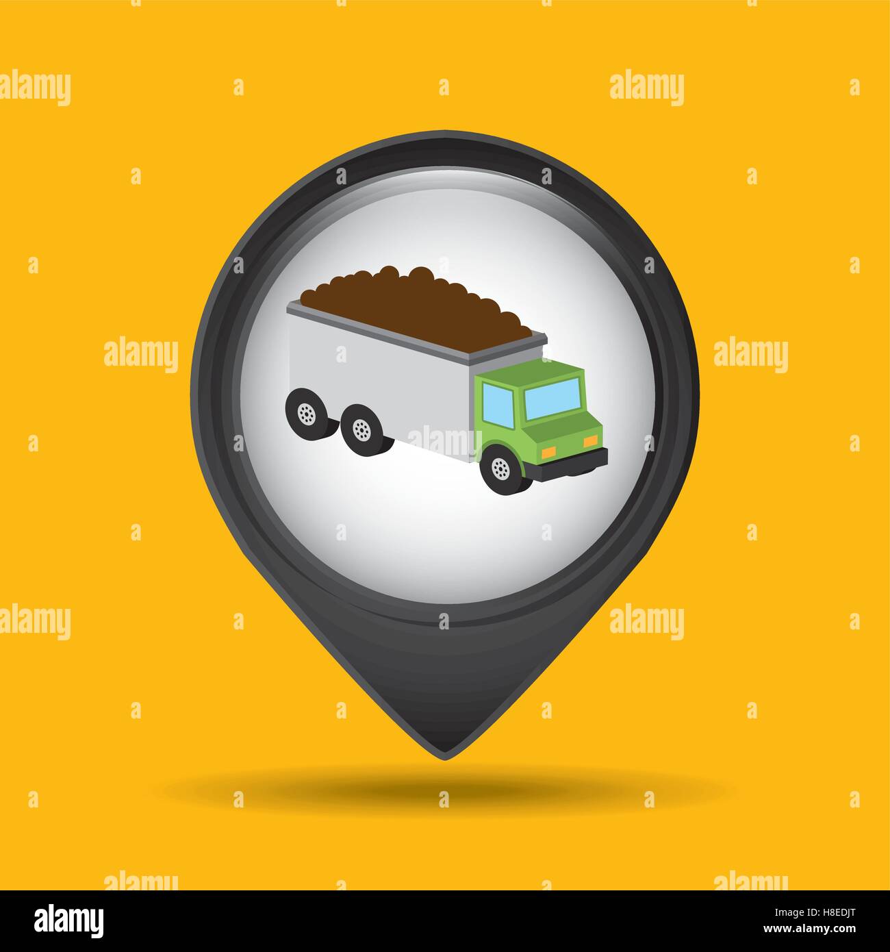 truck tipper transport icon graphic vector illustration eps 10 Stock ...