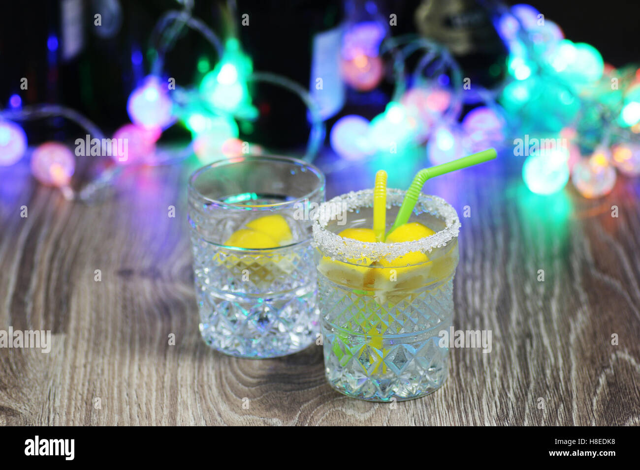 glass ice lemon Stock Photo - Alamy