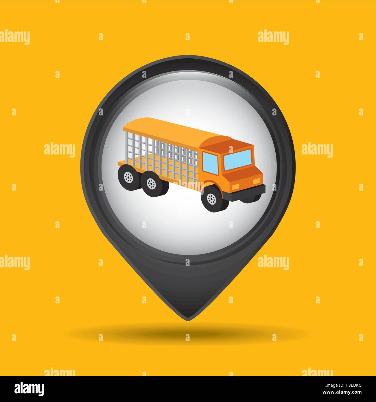 animal transport truck icon graphic vector illustration eps 10 Stock ...