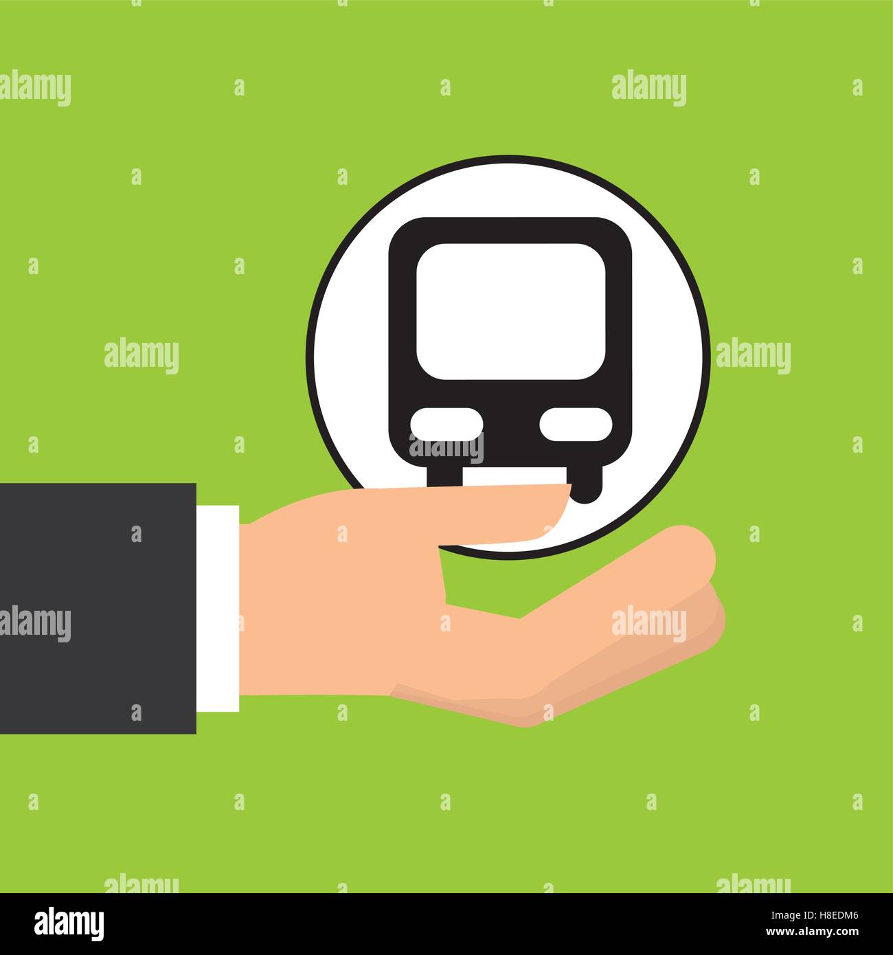 symbol bus icon pin vector illustration eps 10 Stock Vector Image & Art ...