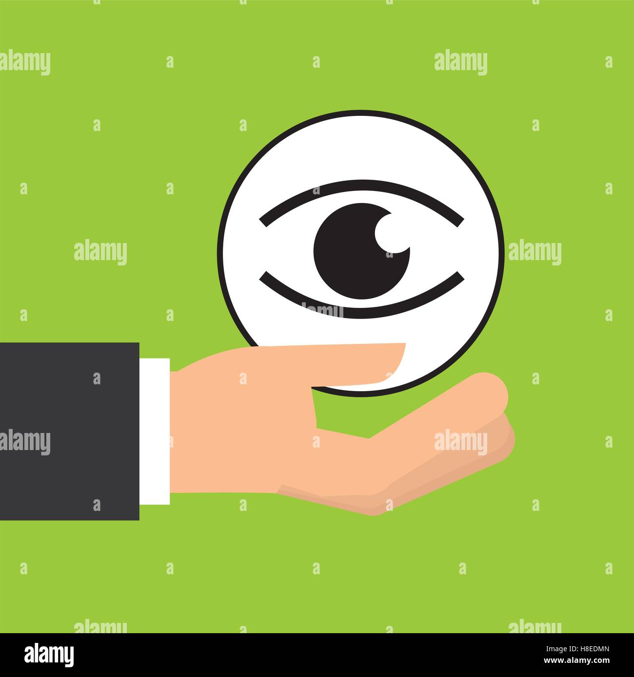 sign eye icon pin map vector illustration eps 10 Stock Vector Image ...