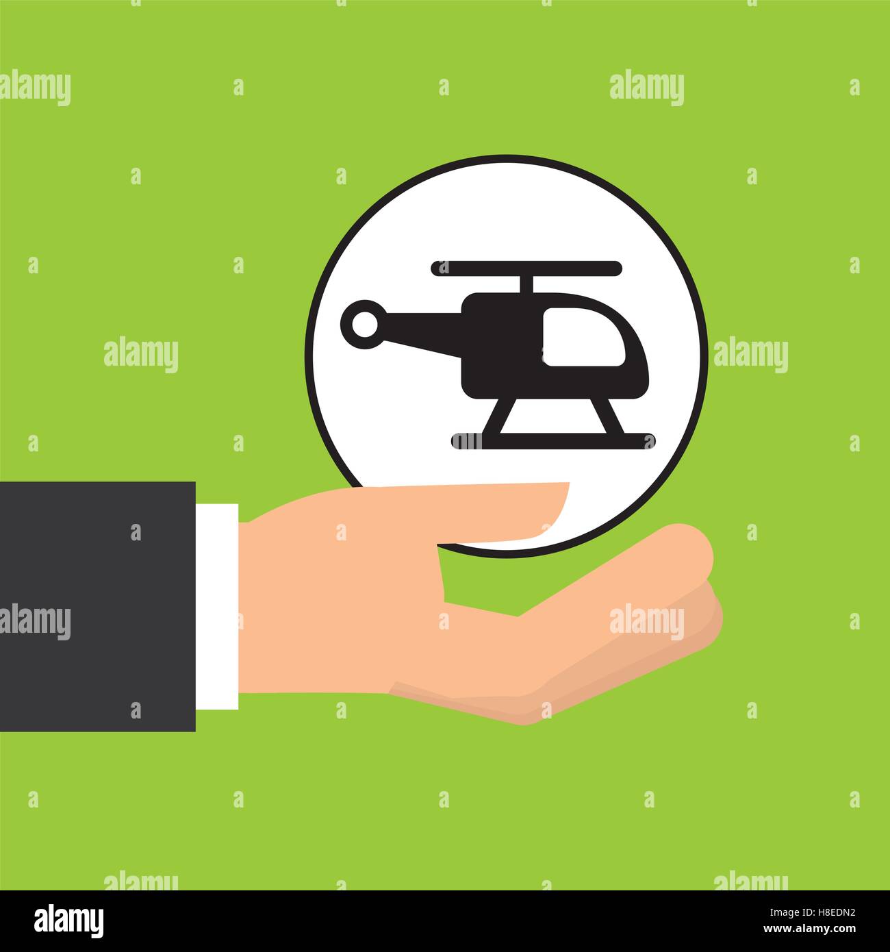 symbol helicopter pin map icon vector illustration eps 10 Stock Vector ...