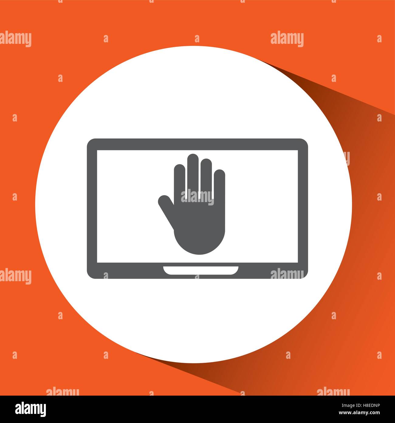 hand symbol shield steel icon vector illustration eps 10 Stock Vector ...