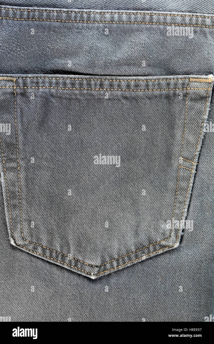 rear pocket of jeans for design Fashion background Stock Photo - Alamy