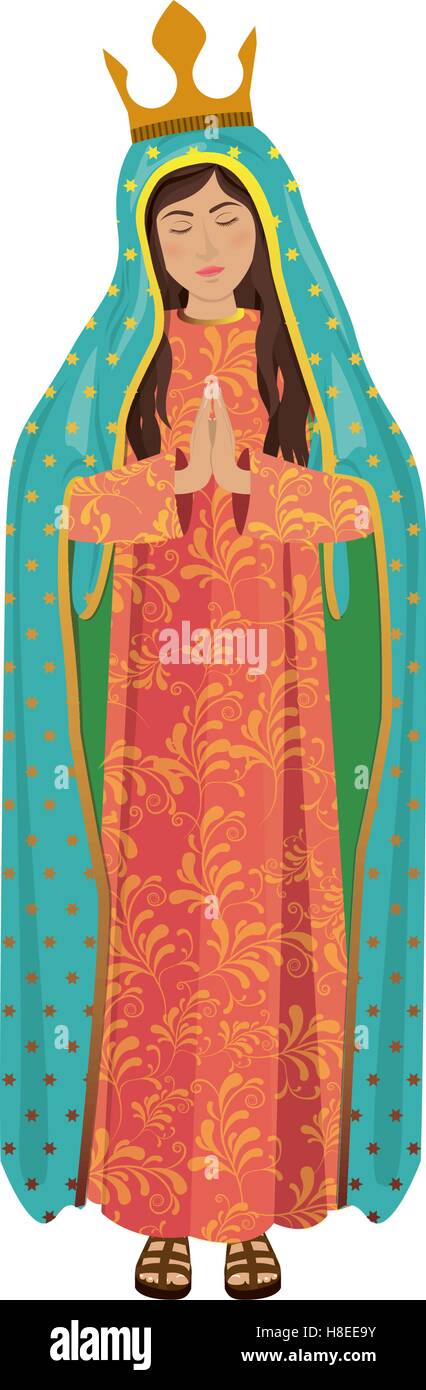 Cartoon virgin mary icon over hi-res stock photography and images - Alamy