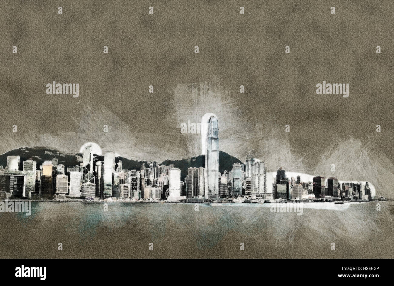 Skyscrapers of Hong Kong in China, Asia Stock Photo - Alamy