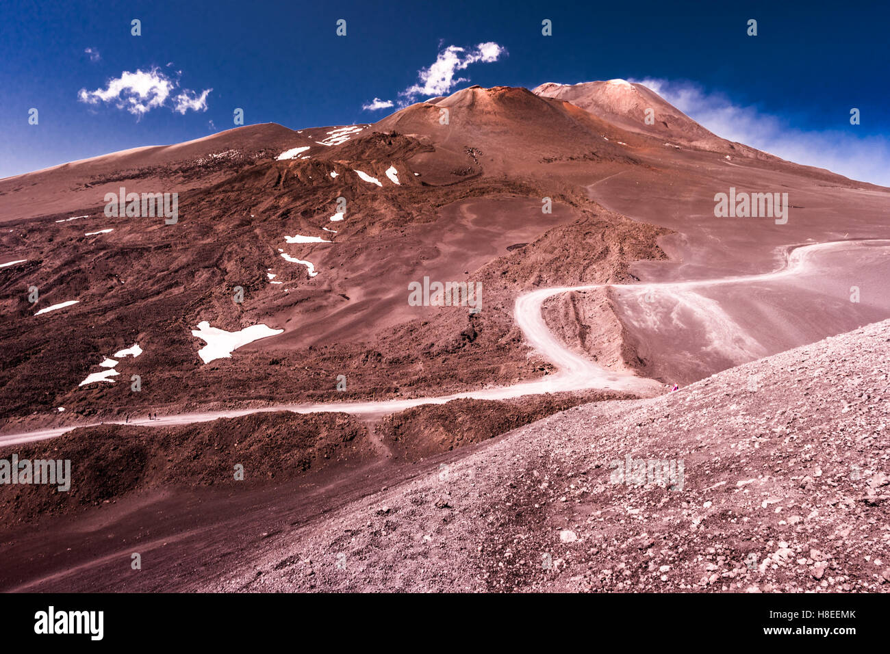 Landscape of Etna volcano, Sicily, Italy Stock Photo - Alamy