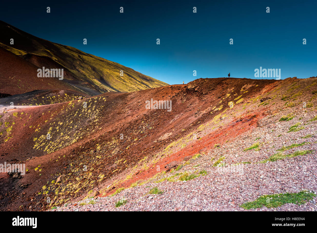 Landscape of Etna volcano, Sicily, Italy Stock Photo - Alamy