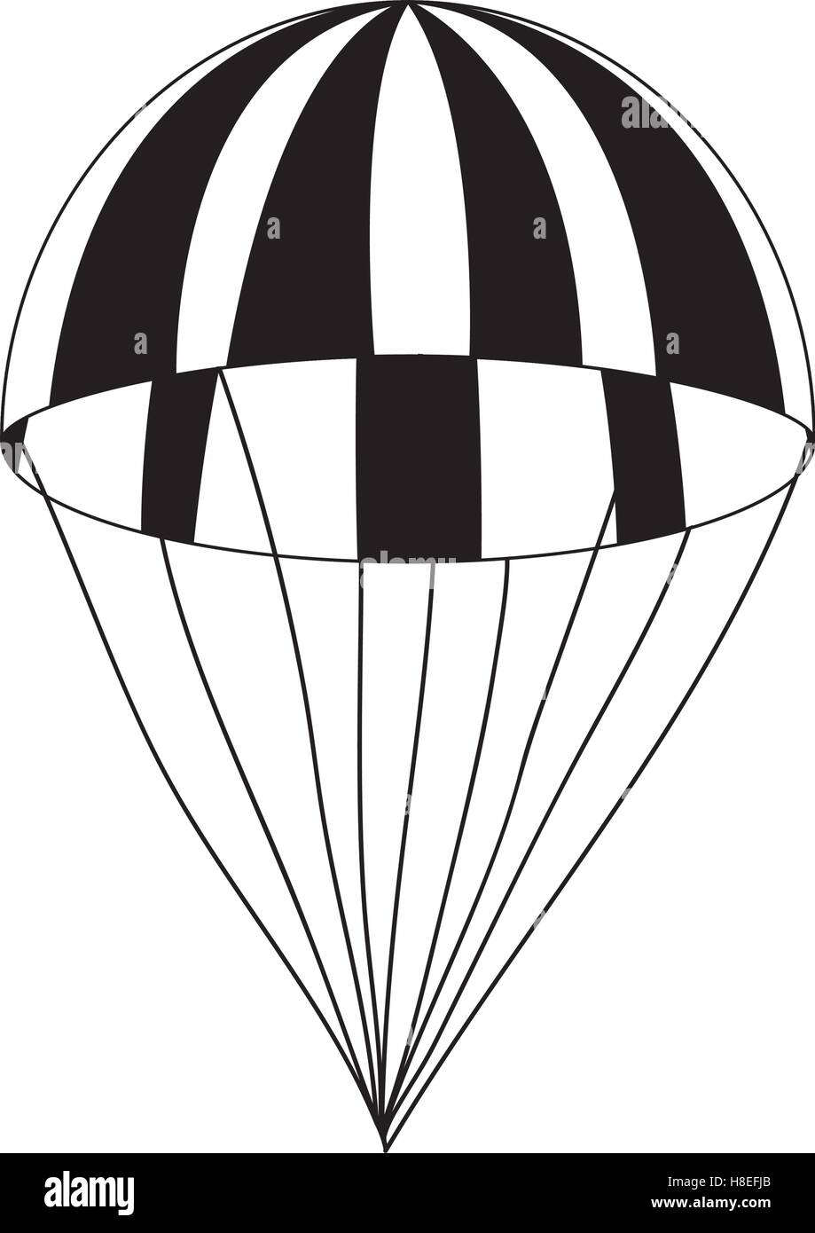 parachute simple icon image vector illustration design Stock Vector ...