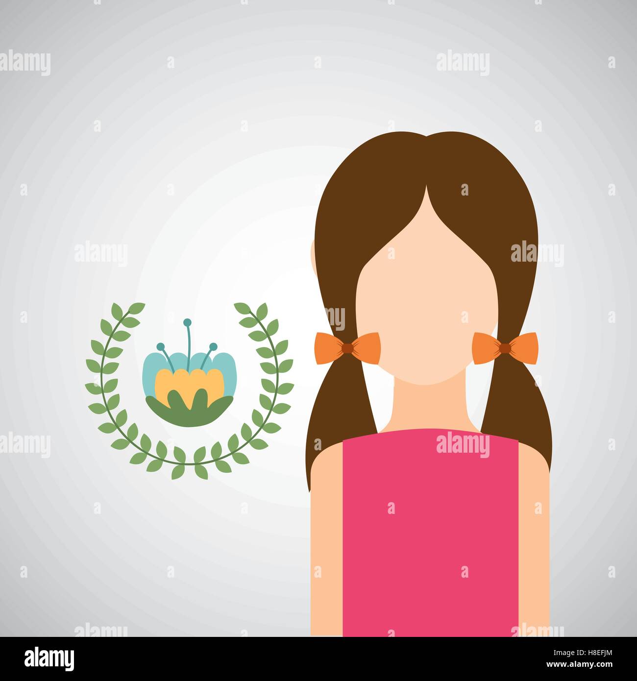 Garden ornament of boy Stock Vector Images - Alamy