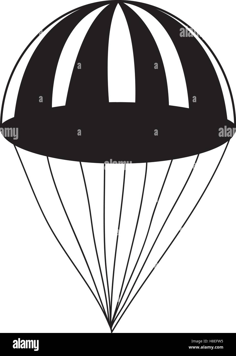 parachute simple icon image vector illustration design Stock Vector ...