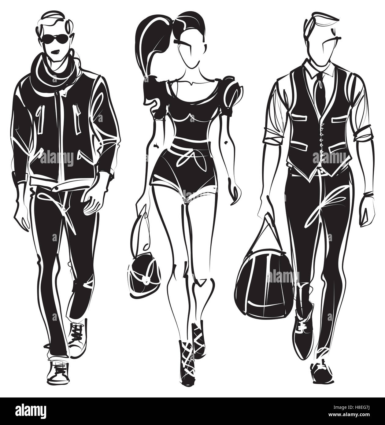 Fashion illustration hi-res stock photography and images - Alamy