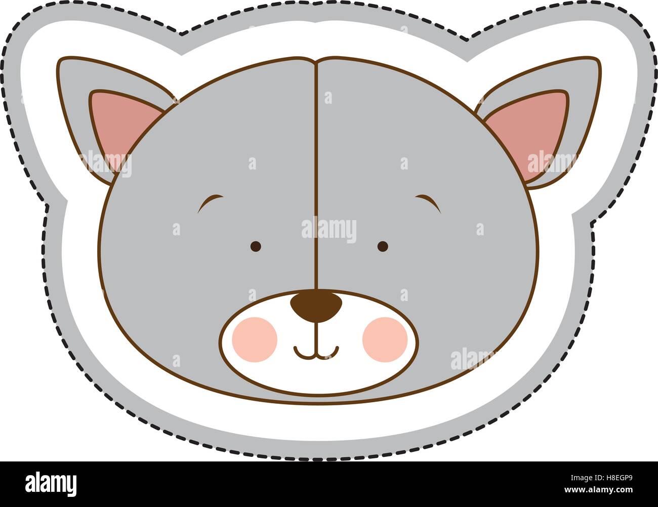 Happy ginger cat relax Stock Vector Images - Alamy